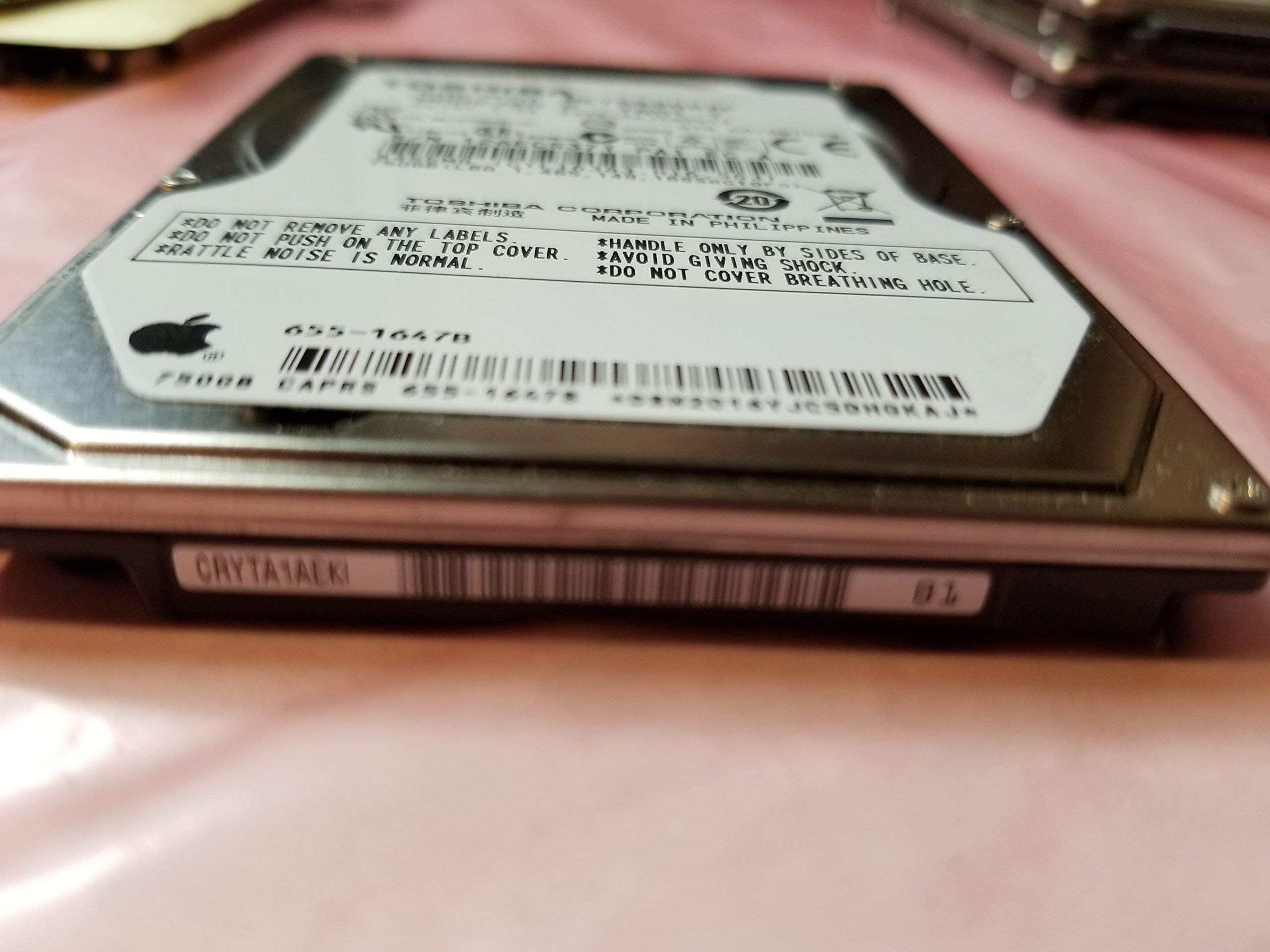 MK7559GSXF, C0/GQ108B, HDD2J60 P TN01 T, Toshiba 750GB SATA 2.5 Hard Drive (Certified Refurbished)