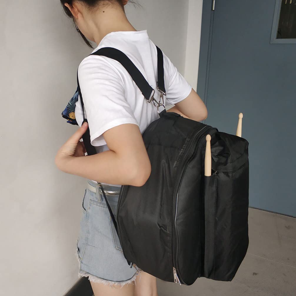 Drum Bag Snare Drum Bag Portable Oxford Cloth Drum Cases Backpack Snare Drum Accessories For Gigs Marching Band Storage And Transport 14inch Black