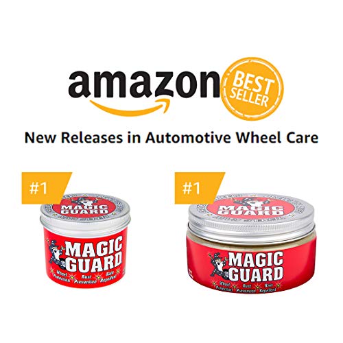 Magic Guard – Best Wheel Wax – Sealant & Protection for All Wheels – Easy Removal of Brake Dust & Road Grime - Hydrophobic – Acid, Corrosion & Moisture Resistant – Made in USA – 8 oz
