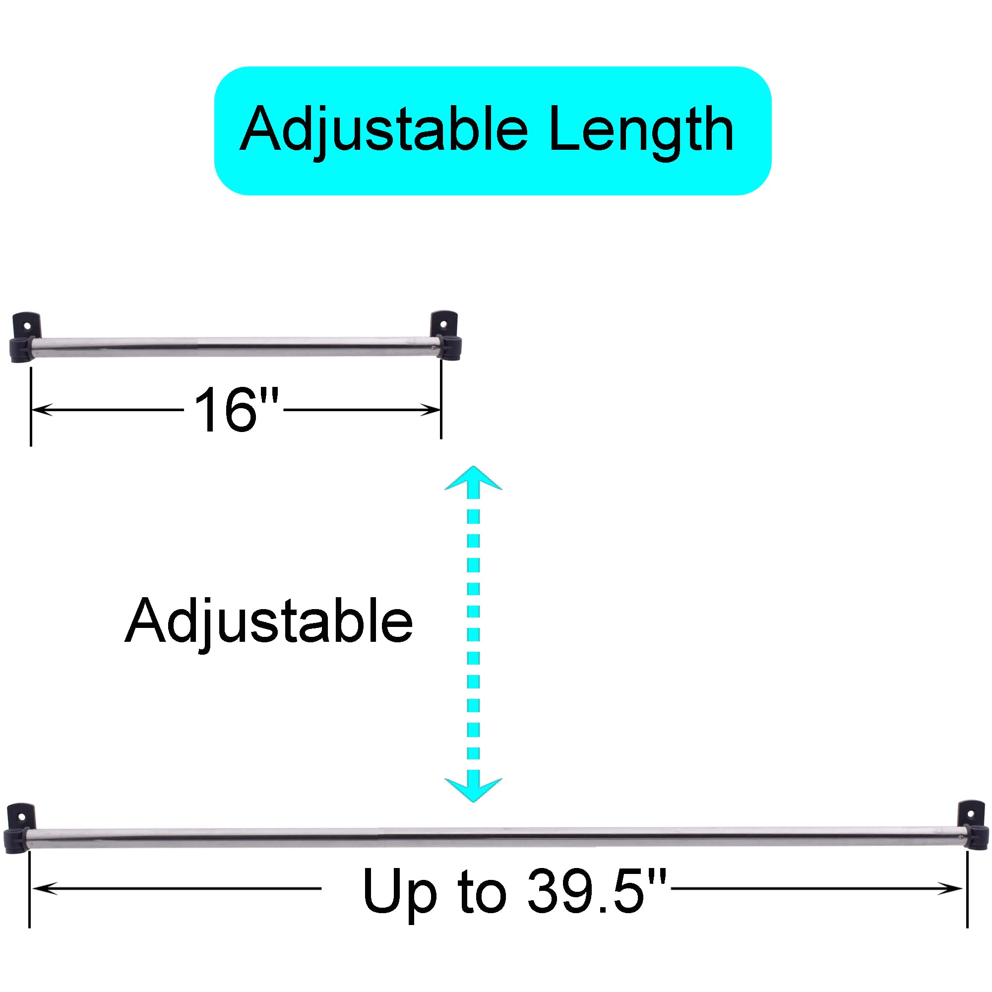 YYST Gift Wrapping Paper Wall Mount Storage Station, Organizer, Dispensing Rack for Gift Wrapping Paper up to 40 Inch(100CM) Wide. (Black-4)