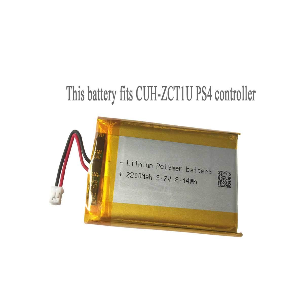 3.7v Battery 2200mAh for PS4 Pro/Slim Cuh-zct2u Zct2e Wireless Controller Battery Replacement - Set of 2