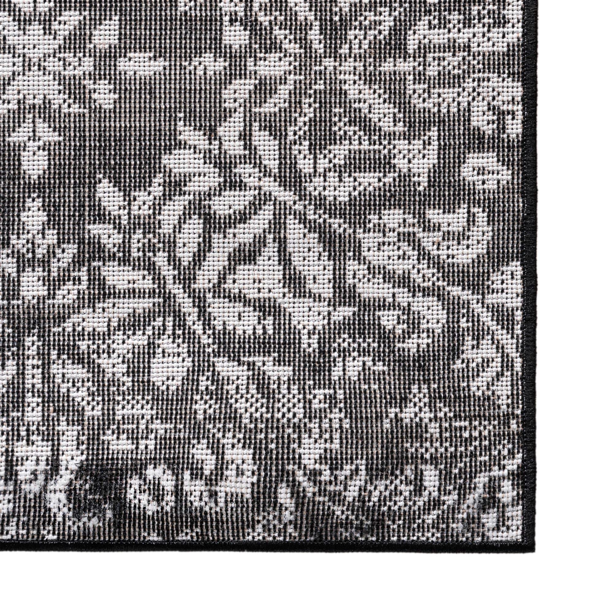 Rugs.com Monte Carlo Collection Rug – 2' 2 x 3' Black Medium Rug Perfect for Living Rooms, Large Dining Rooms, Open Floorplans