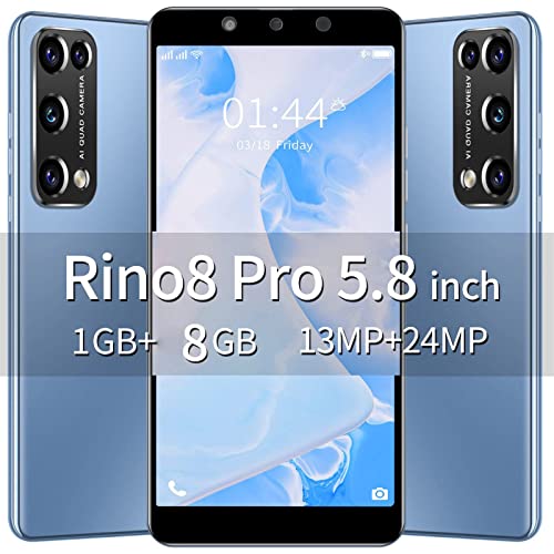 ARGIN Unlocked Cell Phones, Android 10.0 1+8G 1080P HD Full Screen Phone, Dual SIM Unlocked Smart Phone, 5.8inch Touch Screen Mobile Cell Phone for Father Childrens New Years Gift (Gray)