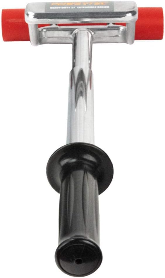 POWERTEC Extendable Floor and Wall Roller for Vinyl Flooring, Tile & Linoleum Roller with Extendable 17" to 27" Handle, 7.5" Wide for LVP, Veneer, Carpet, Wall Coverings, 1PK (71033V)