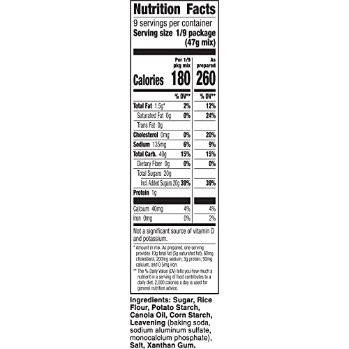 Betty Crocker Gluten Free Yellow Cake Mix, 15 oz. (Pack of 6)