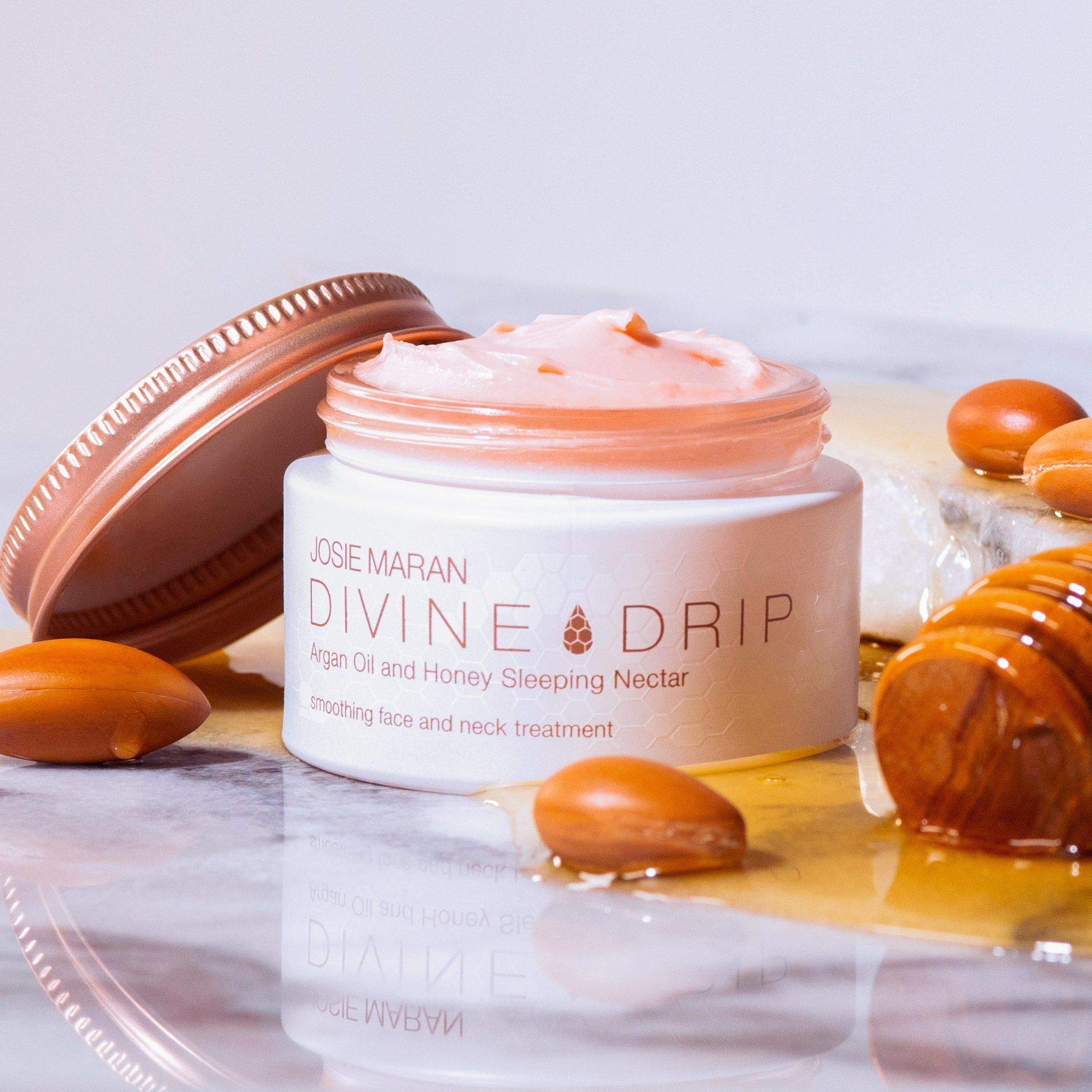 Josie Maran Divine Drip Argan Oil and Honey Sleeping Nectar - Rejuvenates Depleted Skin Making it Beautiful and Bright (45g/1.6oz)