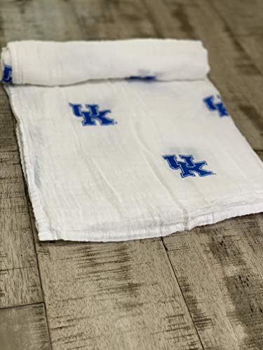 Three Little Anchors University of Kentucky Muslin Swaddle Blanket 47x47in
