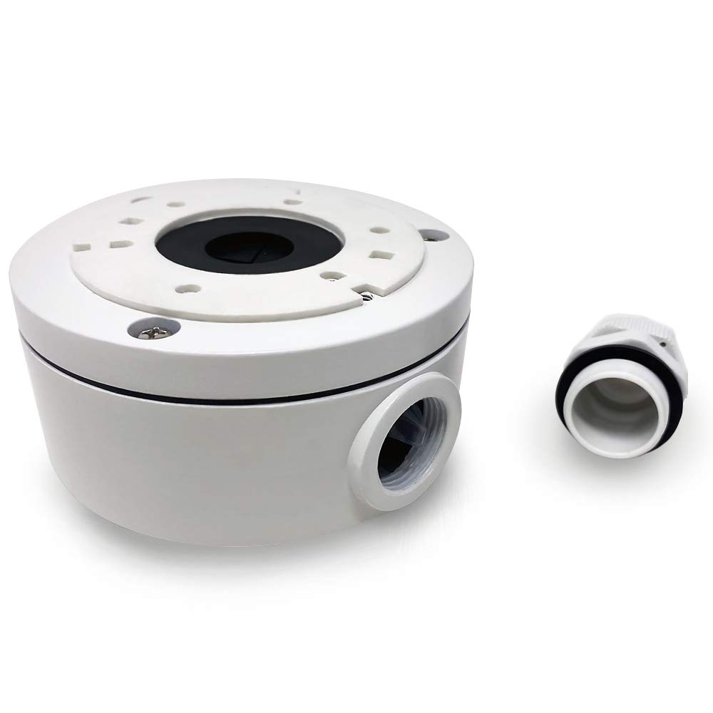 DS-1280ZJ-XS Aluminum Bracket Junction Back Box for Hikvision DS-2CD2042WD-I, 2CD20xx Series Bullet Cameras (4 Pack)
