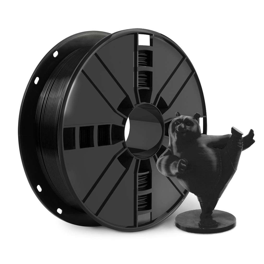 NOVAMAKER PLA Filament 1.75mm 3D Printer Filament, Black, 1kg Spool(2.2lbs), Yellow Gold, Dimensional Accuracy +/- 0.03mm, Fit FDM 3D Printer and 3D Pen