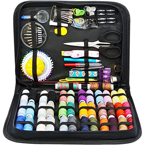 Sewing Kit for Adults with Sewing Supplies - 38-Color Sewing Thread, Needle and Thread Kit & Sewing Accessories for Daily Needs, Travel Sewing Kit for Emergency Repairs, Sewing Kits for Beginners