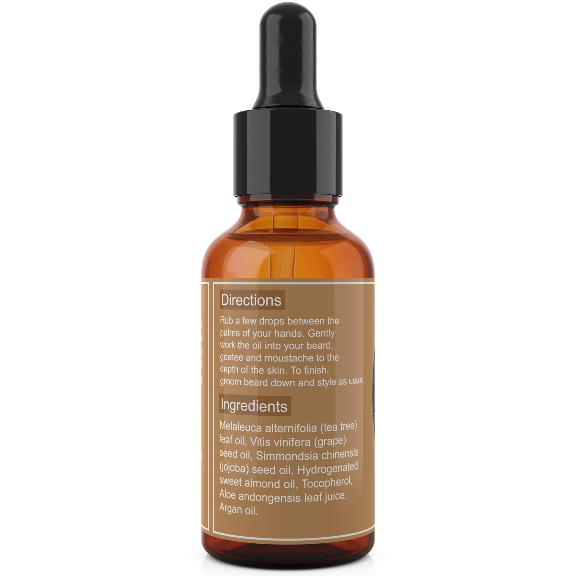 Aceite para Crecer La Barba - Crecimiento De Barba y Bigote Natural - Hidrata y Acondiciona