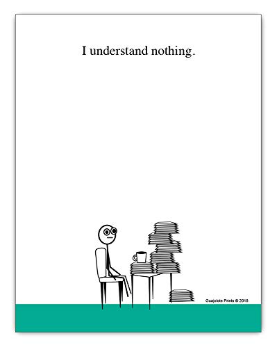 Funny Novelty Gift Notepads - 4-Pack Bundle - I'm Dead Inside, Trying to Act Like a Person, I Understand Nothing, I'd Like to Cancel Today Please