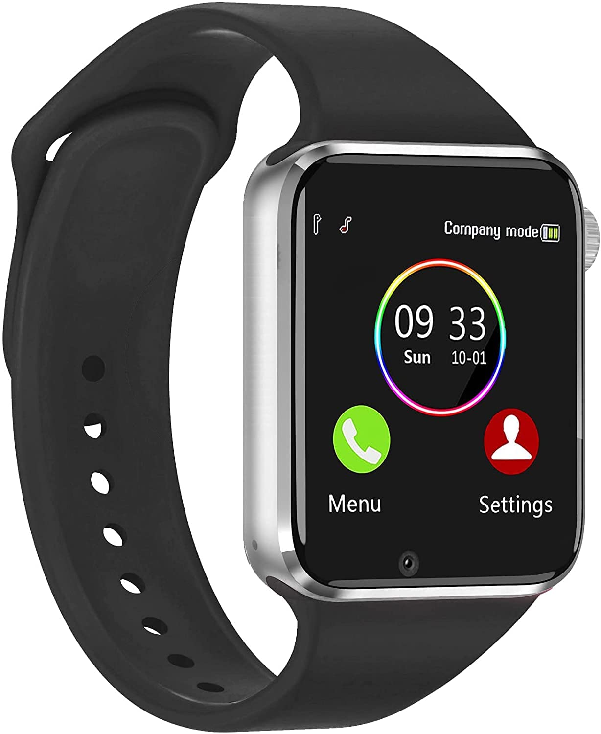 Bluetooth Smart Watch A1 Bluetooth GSM SIM Phone Smart Watch for Android Smart Phones (Silver)