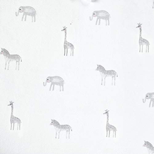 Lush Decor Baby Jungle Adventure Micro Mink 2 Pack Changing Pad Cover, Gray
