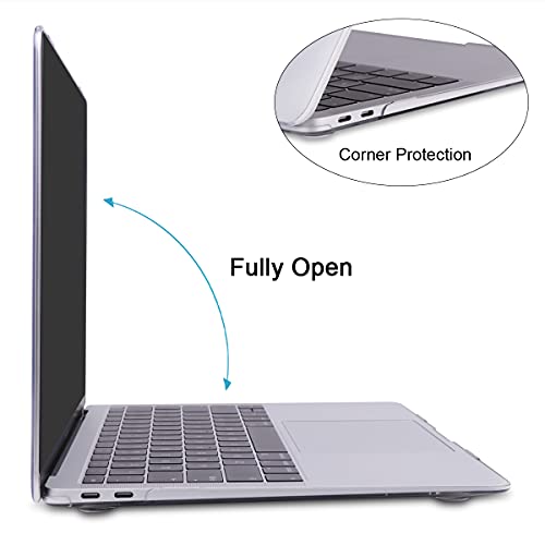 MAITTAO MacBook Air 13 Inch Case 2020 2019 2018 Release Model A1932 A2179 A2337 M1, Durable Hard Case Cover with Laptop Sleeve & Keyboard Cover for Mac Air 13.3 with Retina Touch ID, Marble Blue