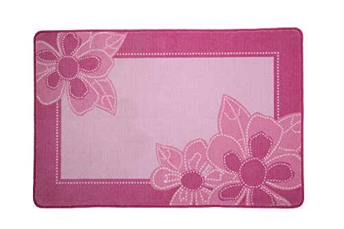 Delta Children Soft Kids Area Rug for Girls, (2.5 Foot X 4 Foot), Girls Foral, Pink, Girls Foral |Pink