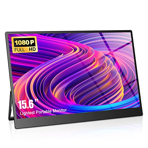 Aekegrep 15.6" Touch Screen Portable Monitor,Touch Screen Monitor FHD 1080P USB C HDMI IPS External Touchscreen Monitor Display Screen for Laptop PC Phone Mac Xbox PS5/PS4 Switch