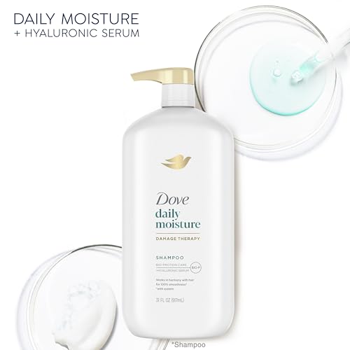 Dove Ultra Care Shampoo Daily Moisture Pack of 4 for Dry Hair Shampoo with Bio-Restore Complex 31 oz