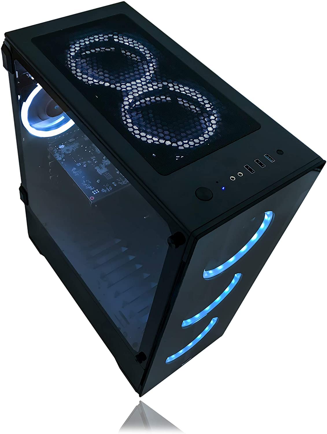 Alarco Gaming PC Desktop Computer Intel i7 3.40GHz,16GB Ram,1TB Hard Drive,Windows 10 pro,WiFi Ready,Video Card Nvidia GTX 750 4GB, 6 RGB Fans with Remote