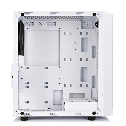Silverstone SST-PS15W-G (White + Tempered Glass Window) Micro-ATX, Mini-DTX, Mesh Front Panel, Steel Body, Tempered Glass Side Panel