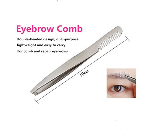 Yimart Professional Eyebrow Tweezer Set False Eyelash Extension Tool Kits Set Eyebrow Tweezers Eyebrow Trimmer Stainless Steel Eye Lashes Tweezers 7Pcs Grafting false eyelashes Makeup Accessories