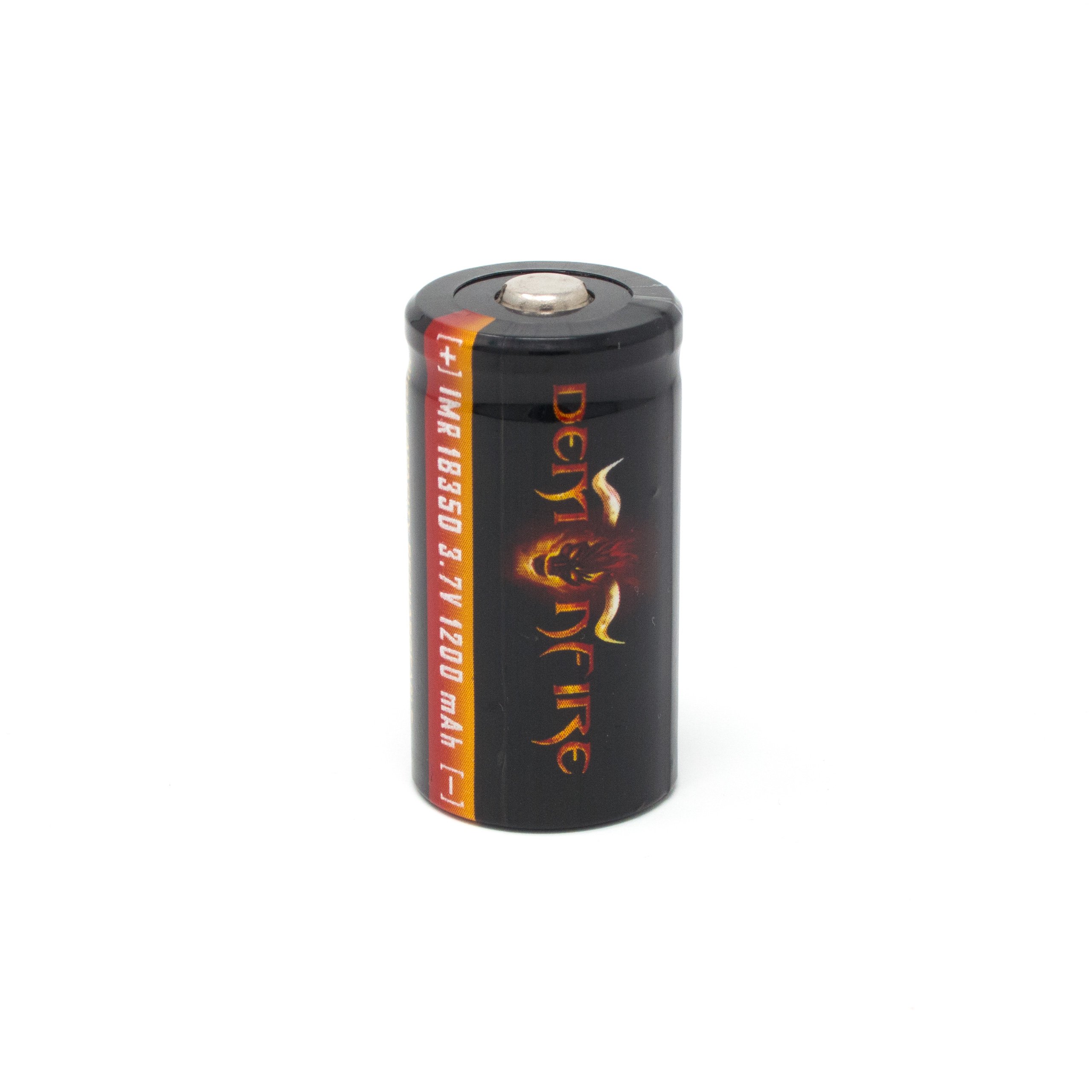 Demonfire IMR 18350 1200mAh 3.7V High Drain LiMn Rechargeable Battery with Button Top (2 Pieces)