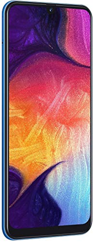 SAMSUNG Galaxy A50 A505G 64GB Duos GSM Unlocked Phone w/Triple 25MP Camera - (International Version, No Warranty) - Blue