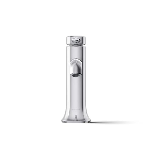 KOHLER 27000-4-CP Occasion Single-Handle Bathroom Faucet with Pop-Up Drain Assembly, One Hole Bathroom Sink Faucet, 1.2 gpm, Polished Chrome