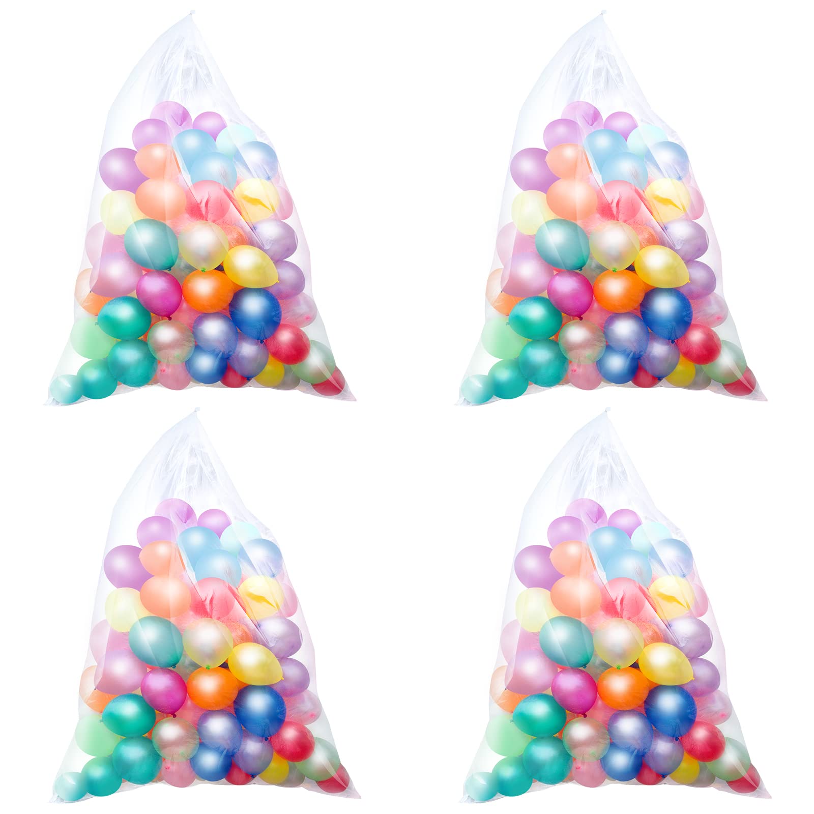 Balloon Bags for Transport, Urnseh 98.4 X 59 Inch 2 Pcs Large Plastic Balloon Transport Bags Clear Giant Storage Bags for Birthday Celebration New Year's Eve Party Supplies Jumbo Clear Bags, Balloon