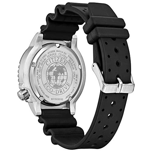 Citizen Promaster Dive Eco-Drive Watch, 3-Hand Date, ISO Certified, Luminous Hands and Markers, Rotating Bezel, Black/Green (Model: BN0158-00X)