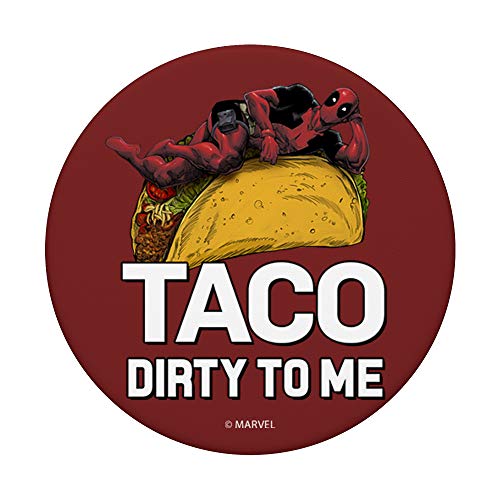 Marvel Deadpool Taco Dirty To Me PopSockets PopGrip: Swappable Grip for Phones & Tablets