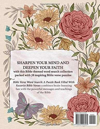 Bible Verse Word Search: A Puzzle Book Filled With Favorite Bible Verses
