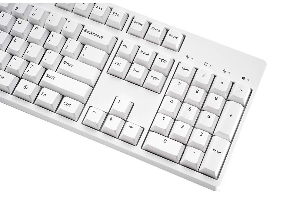 Bow Keycaps, 139 White Keys PBT Cherry Profile Double Shot for filco Cherry Ducky iKBC Mechanical Gaming Keyboard (White)
