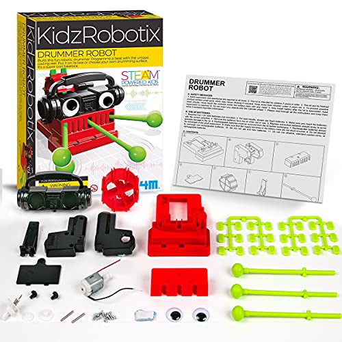 4M KIdzLabs Drummer Robot DIY Kit, STEM