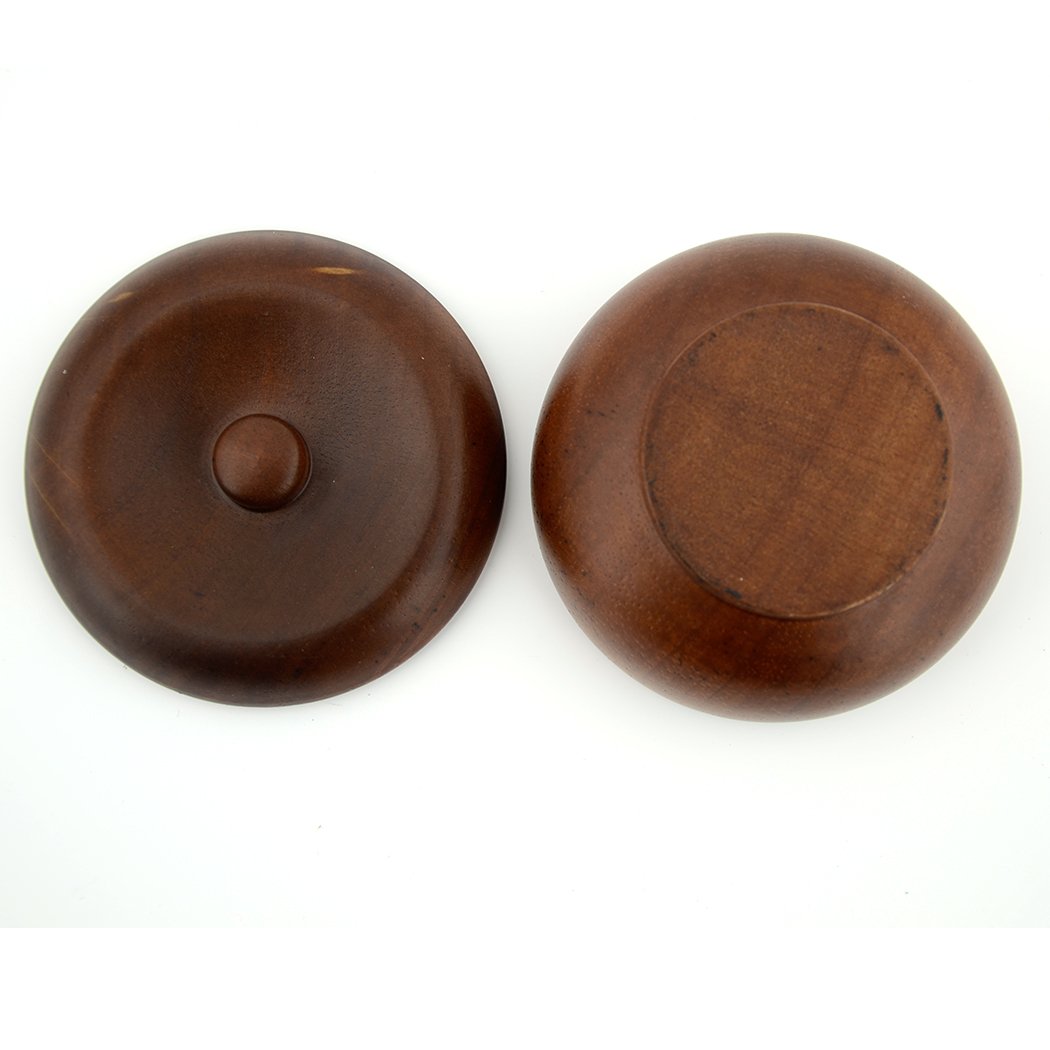 Grandslam Wooden Shaving Bowl with Lid Shaving Soap Bowl for Men Easy to Lather Fits Wet Shaving (Oak Wood)