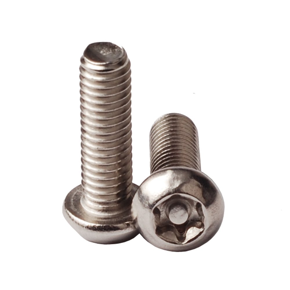 HH FASTENERS M8 x 30mm Pin-in-head Torx Screws, 8-Pieces, Stainless Steel 304, Silver, Right Hand Threads, Metric