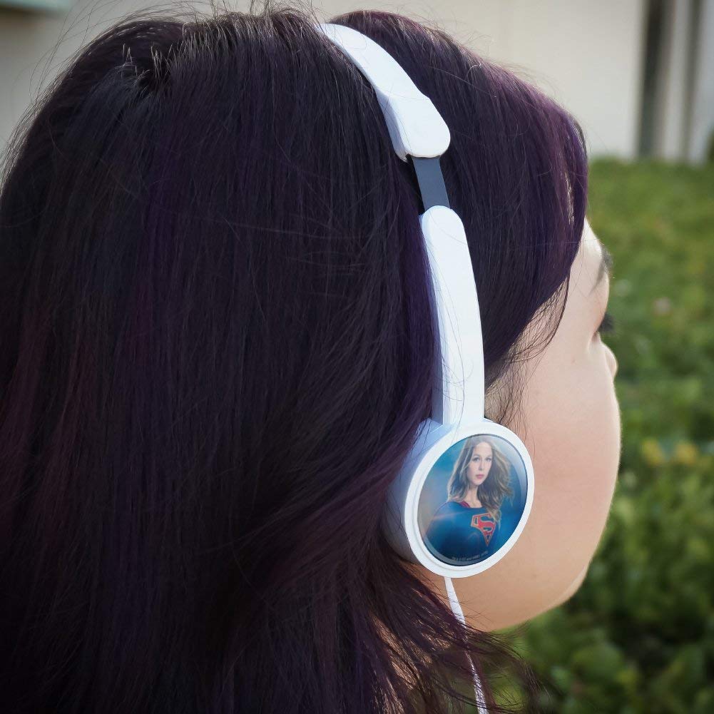 GRAPHICS & MORE Supergirl TV Series Supergirl Character Novelty Travel Portable On-Ear Foldable Headphones