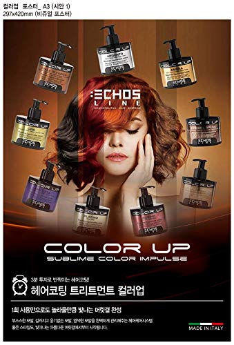 COLOR UP Hair Manicure Coating Treatment 8.45fl.oz/No Ammonia, No Oxident/Made in Italy (Chocolate Brown)
