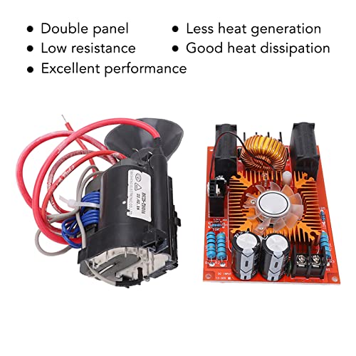 Aoutecen Flyback Driver Board, Good Heat Dissipation Heating Board Module Strong Power Small Resistance for Working