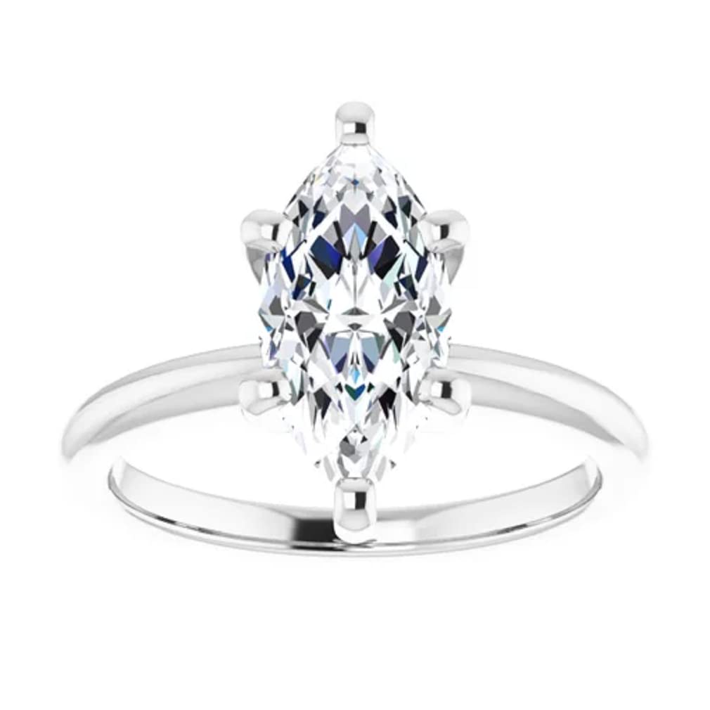 4 CT Marquise Cut VVS1 Colorless Moissanite Engagement Ring Set, Wedding/Bridal Ring Set, 925 Sterling Silver Vintage Antique Anniversary Classic Ring Set Gift for Her (8)