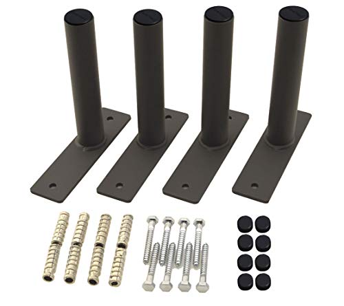 FibreHead FH-4WH Flush Wheel hangers set - Wall mount tire rack alternative Grey