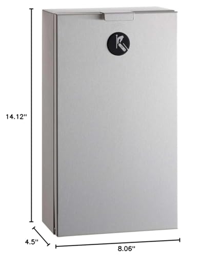 Bobrick B-35139 Surface Mounted Sanitary Waste Bin (2.3L)