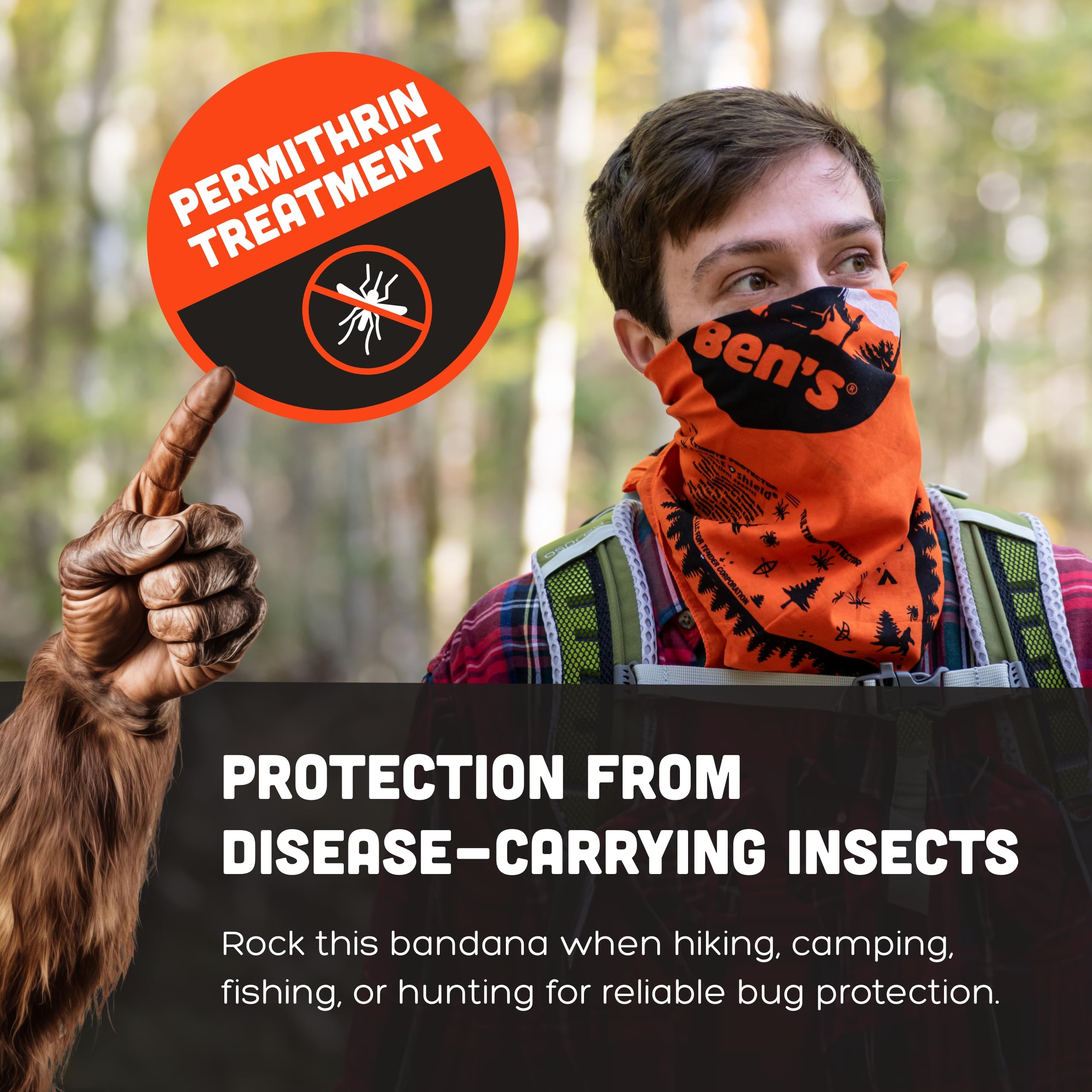 Ben's Tick & Insect Repellent Bandana with Insect Shield (Pack of 2)