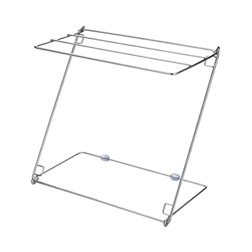 Alipis Folding Drying Rack Dish Kitchen Cleaning Folding Clothes Bathroom Rack Towel Holder Socks Accessories for Laundry Storage Steel Stainless Drying Foldable Racks Cloth