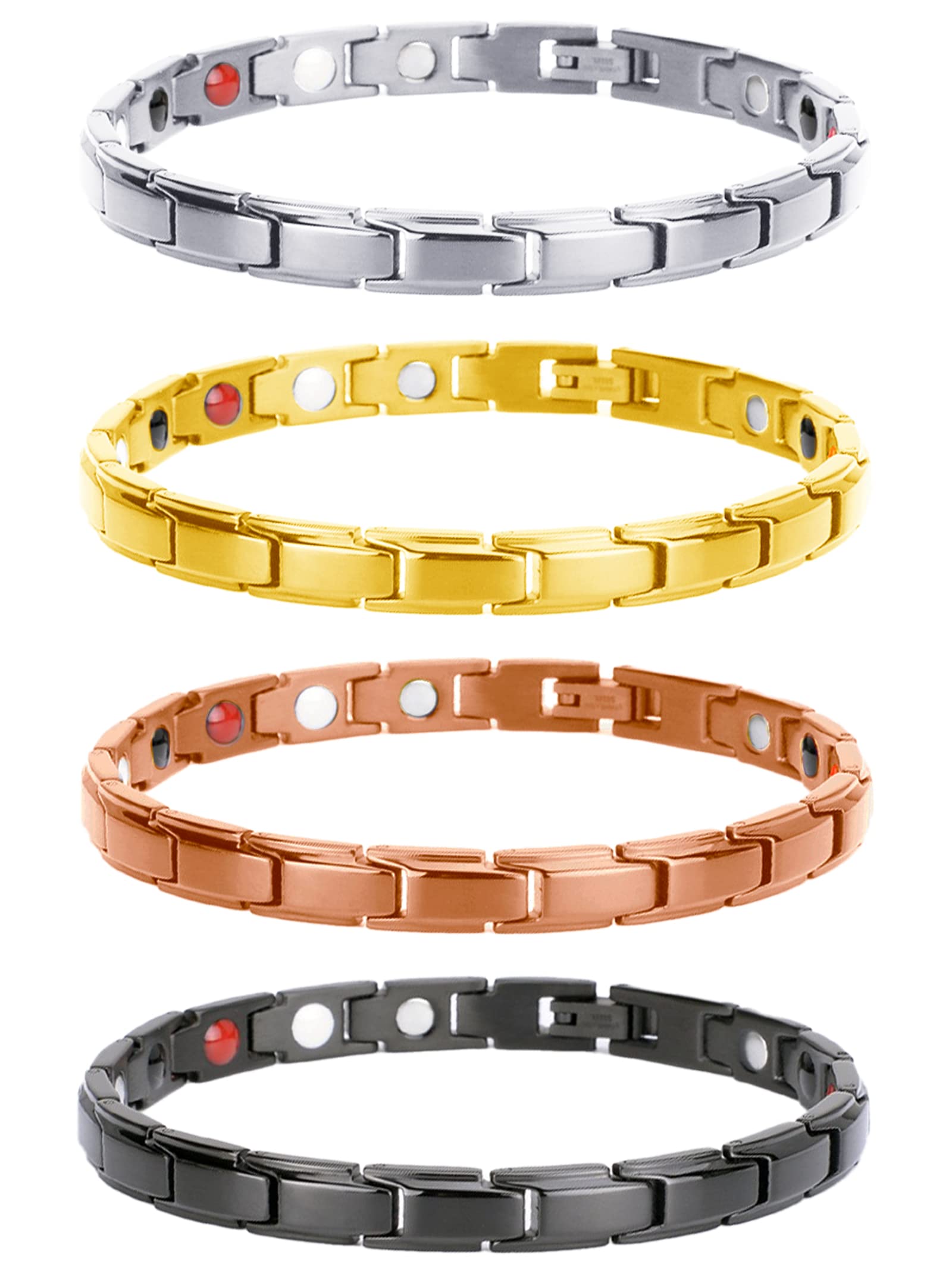 4 Pcs Lymph Detox Bracelet Lymph Drainage Bracelet Therapy Bracelet for Women Men