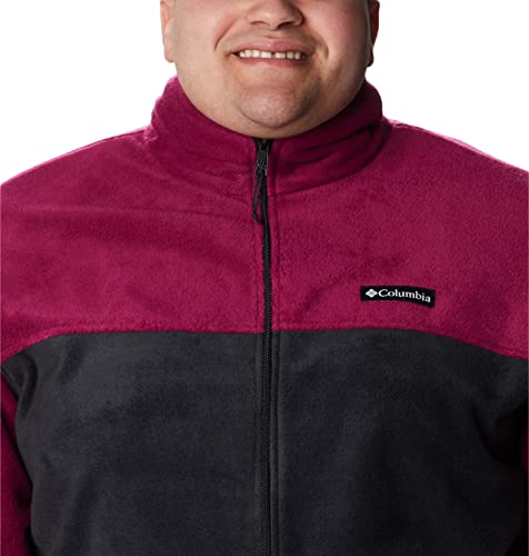 Columbia Men's Steens Mountain Full Zip 2.0, Red Onion/Black, Large