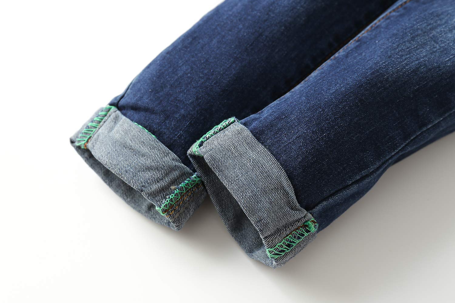 KIDSCOOL SPACE Baby Boy Girl Jean Overalls,Toddler Slim Cute Denim Jumper,Blue,12-18 Months