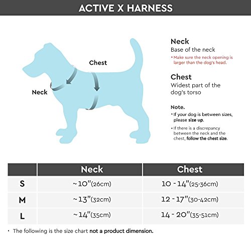 Gooby - Active X Head-in Harness, Choke Free Small Dog Harness with Synthetic Lambskin Soft Strap, Orange, Large