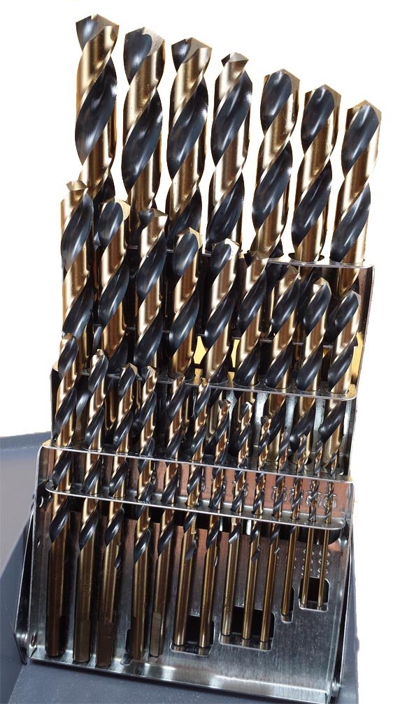 Drill Hog USA 29 Pc Drill Bit Set 1/16"-1/2" Molybdenum M7 HSS
