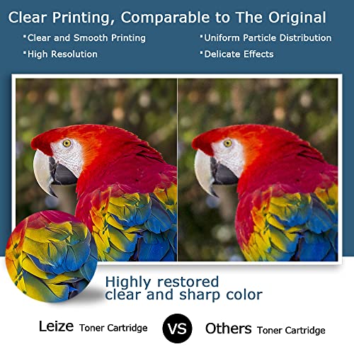 Leize Compatible 7120 Toner Cartridge use for Xerox WorkCentre 7120 7125 7220 7225 Printer Replacement for 006R01457 006R01458 006R01459 006R01460, Black 22,000 & Color 15,000 Pages [KCMY-4PACK]
